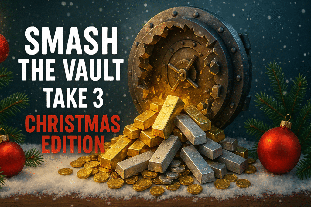 Smash The vault Take 3 Christmas edition - Cumbria Jewellery cash ...